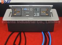 China Customized Made Office Desktop Hidden Pop Up Power Sockets CAT6 / HDMI for sale