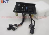 China Conference Multi-functional Hidden Desktop Pop Up Power Sockets , Tabeltop Hydraulic Pop Box for sale