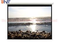 China Smoothly High Quality PVC Fabric Auto-locking Manual Projector Screen 100 Inch 4:3 Format for sale