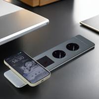 China Office multifunctional under table socket EU power socket with usb A+C ports and wireless charger for sale