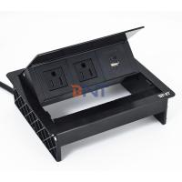 China Factory UsDesktop Table Flip Cover 20W USB Socket Hidden Desktop Power Grommet Brush for sale