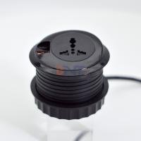 China 80mm Round Electrical Plugs & Eu Sockets Standard Outlets with USB Charging Type-C Port for sale