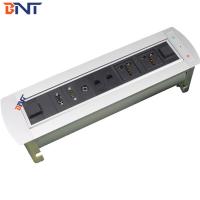 China Rounded  Corner 180 Degree Rotating Angle dDesk Flip Up Power Outlet for sale
