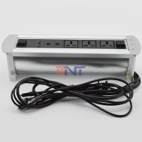 China Desk Pop Up Multimedia Connector With 3* Universal Plug / 1*USB Configuration for sale