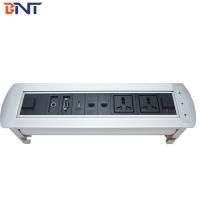 China Brushed Aluminum Alloy   Desktop Multimedia Connector With 3Mm Panel Thickness for sale