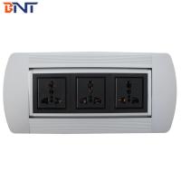 China With 180 Degree Overturn Angle  Company Desktop Flip Up Outlet Jack for sale