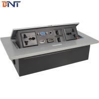 China Black Power Hidden  Desktop  Socket With USB / 3.5 Audio Interface BD610-7 for sale