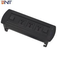 China Flip Up Conference Table Outlet / Multimedia Connector With 3 Universal Power Interfaces for sale