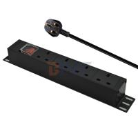 China PDU 4-port Outlets SPD Surge Protector Power Strip Extension Socket 3250W with On/off Switch and Power Cable for sale