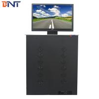 China Brushed Aluminum Alloy Computer Screen Lift , Automatic Pop Up LCD Monitor Lift for sale