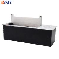 China The Silver Brushed Aluminum Alloy Panel Desktop  Flip Up Cover Data Socket BF900 for sale