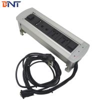 China The Silver  Aluminum Alloy Electric  Desk Flip Up Hidden Socket for sale