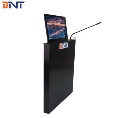 China Meeting Table Motorized Computer Monitor Device 18.5 Inch Screen And Motorized MIC for sale