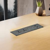 China Desktop Embedded Multifunctional Power Socket Universal Plug Options with Dual USB a Ports IP44 Level for sale