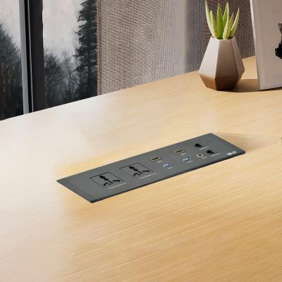 China Desktop Embedded Multifunctional Power Socket Universal Plug Options with Dual USB a Ports IP44 Level for sale
