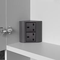 China Office & Home Desk Corner UK Socket with 2 Outlets for Multiple Devices for sale