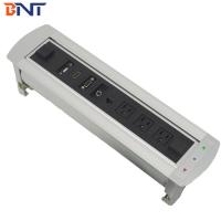 China Desk Pop Up Power Data Connector With  3* Universalniversal Plug Configuration for sale