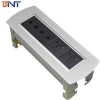 China Company Office Room Table Pop Up Hidden Outlet With 2*Universal Power / 4*RJ45 for sale