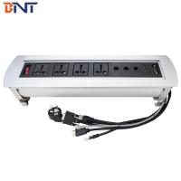 China Silver Top Conference Table Outlet , Tabletop Pop Up Power And Data Outlet for sale