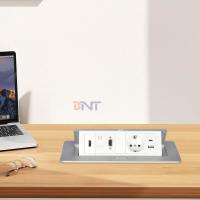 China Aluminum Alloy Pop-up Tabletop Power Socket EU power socket with Modular Configurations for sale