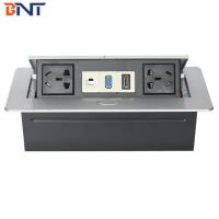 China Zinc Alloy 3Mm Surface Thickness Furniture Pop Up Outlet Connector   Oval Button With 10~16A Rated Current for sale