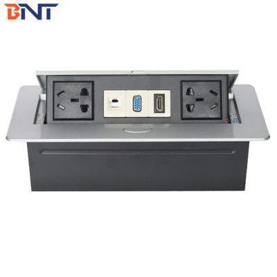 China Zinc Alloy 3Mm Surface Thickness Furniture Pop Up Outlet Connector   Oval Button With 10~16A Rated Current for sale