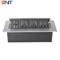 China Contain  ODM/OEM  Zinc  Alloy Table Pop Up Power Data Connector  With 110~240V  Rated Voltage for sale