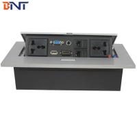 China Square Corner Pop Up Desktop Socket With 30CM Connection Wires Plugs for sale