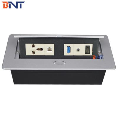 China Oval Corner Flip Up Plug Sockets For Office Room / Meeting Room for sale