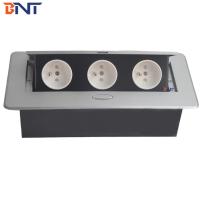 China Round Corner Desk Pop Up Sockets With 3 EU Standard Power Configuration for sale