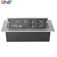 China 3-7 Days Delivery Time Zinc Alloy Material Tabletop Hidden Connector Oval Corner With VGA Interface for sale