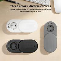 China Factory Price Industrial Mini Black EU Power Grommet Tabletop Socket with USB Port 16A PC Hidden in Furniture Desk Office for sale