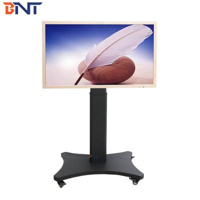 China Electric Lifting Floor Rolling TV Stand With Wireless Remote And Wired Switch for sale