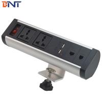 China Conference Room Table Electrical Outlets With Double Universal Power Sockets for sale