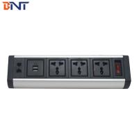 China Aluminum Alloy Desktop Power Outlet For Multimedia Conference System for sale