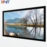 China Wall Mounted Motorized Projector Screen 150 Inch With High Strength Aluminum Frame for sale