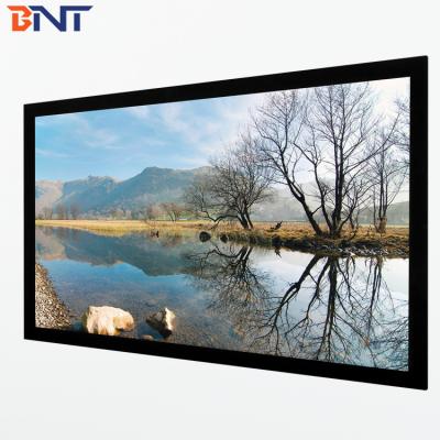 China Wall Mounted Motorized Projector Screen 150 Inch With High Strength Aluminum Frame for sale