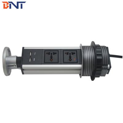 China Desktop Pop Up Power Outlet , Professional Pull Up Electrical Socket for sale