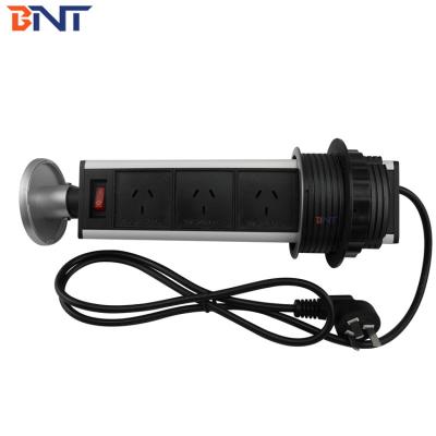 China Hidden Table Mounted Pop Up Counter Outlet With Three AU Power Interface for sale
