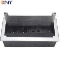 China used in office room  table flip up  hidden socket with  double EU power BF805 for sale