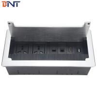 China double  universal power brushed flip up socket with aluminum alloy material BF806 for sale