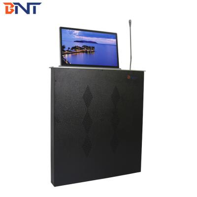 China Desk Pop Up Motorized Monitor Lift Hidden Design For High - Tier Office Room for sale