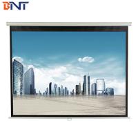 China Switch / Remote Control Motorized Projector Screen With Synchronous Tubular Motor for sale