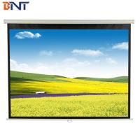 China Ceiling / Wall Mounted Motorized Projector Screen 136 Inch With Remote Control for sale