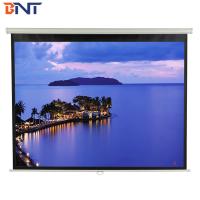 China 100 Inch Electric Motorized Projector Screen With Double Control Ways for sale