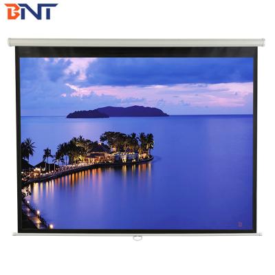 China 100 Inch Electric Motorized Projector Screen With Double Control Ways for sale