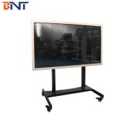 China Touch Screen Flat Screen TV Cart Black Color Production Height 60 - 125CM for sale