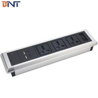China Hidden Screws Design Desk Mounted Power Sockets For Conference Room for sale