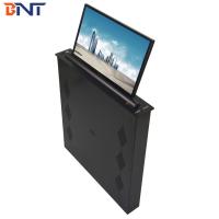 China Multi - Control Way Motorized Monitor Lift With Brushed Aluminum Alloy Panel for sale