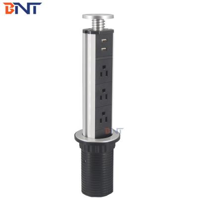 China new product  with different module hidden kitchen  desk socket for sale